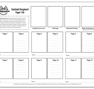 Storyboard Templates & Other Guides | Studentreasures Publishing